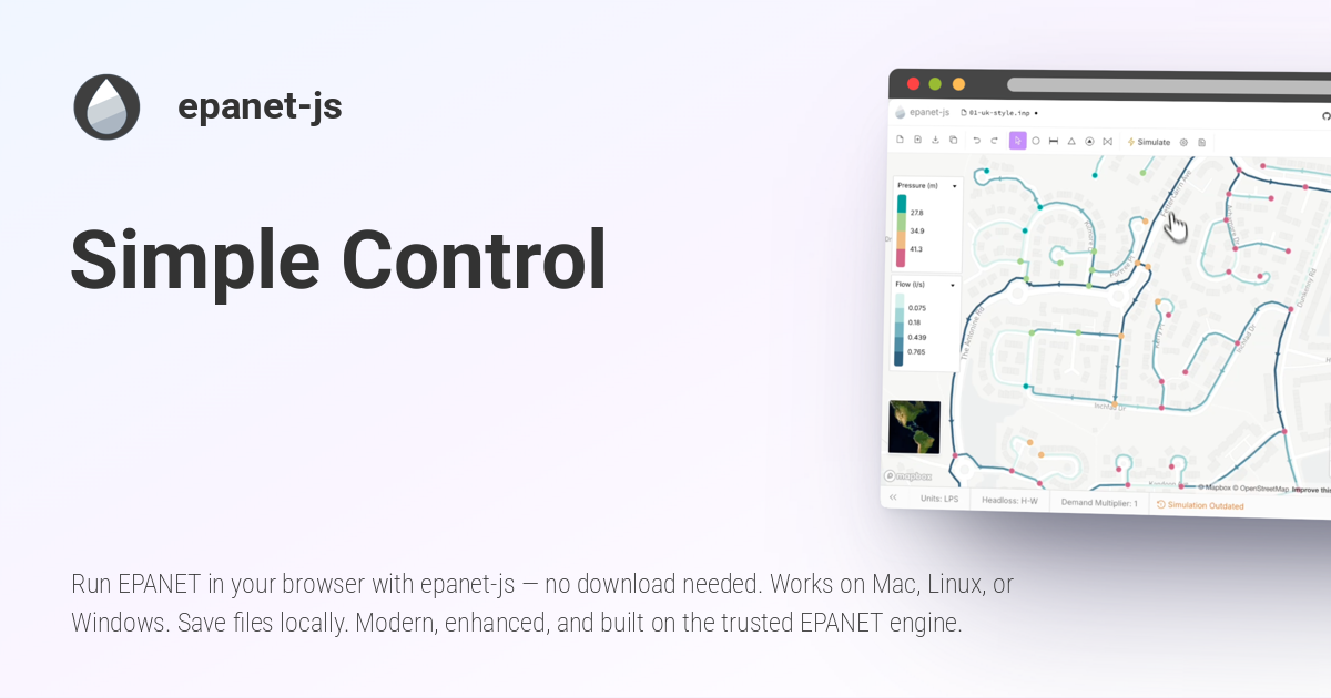 Simple Control - epanet-js